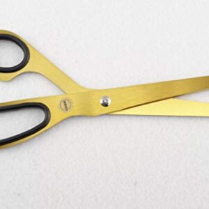 Fengtaiyuan J01 Scissors, 8in Gold, Stainless Steel, offices, households, DIY, embroidery, Dressmaking (J01)