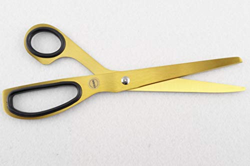 Fengtaiyuan J01 Scissors, 8in Gold, Stainless Steel, offices, households, DIY, embroidery, Dressmaking (J01)