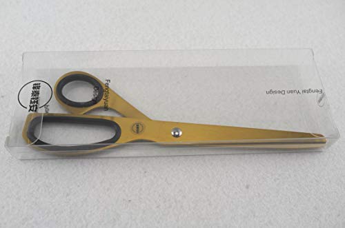 Fengtaiyuan J01 Scissors, 8in Gold, Stainless Steel, offices, households, DIY, embroidery, Dressmaking (J01)