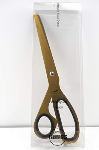 Fengtaiyuan J01 Scissors, 8in Gold, Stainless Steel, offices, households, DIY, embroidery, Dressmaking (J01)