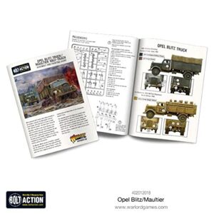 Bolt Action Opel Blitz/Maultier Truck 1:56 WWII Military Wargaming Plastic Model Kit