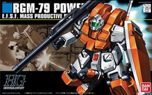 bandai hobby #67 rgm-79 powered gm, bandai hguc action figure