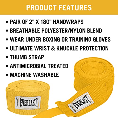 Everlast 4456GU Handwraps Gold 180"