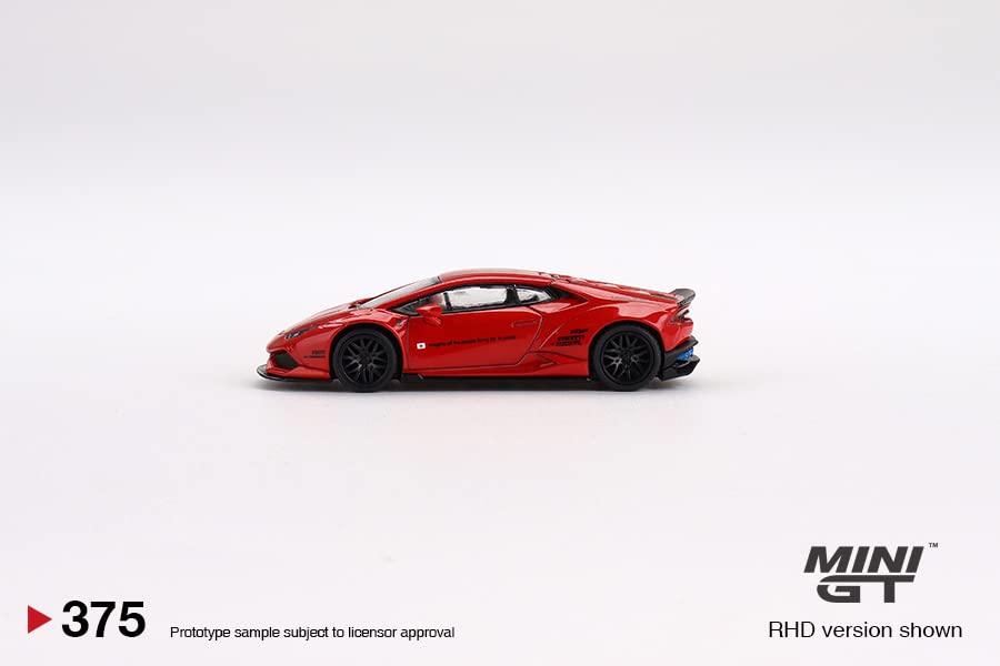 True Scale Miniatures LB Works Model Car Compatible with Lamborghini Huracan ver. 2 (Red) Limited Edition 1/64 Diecast Model Car MGT00375