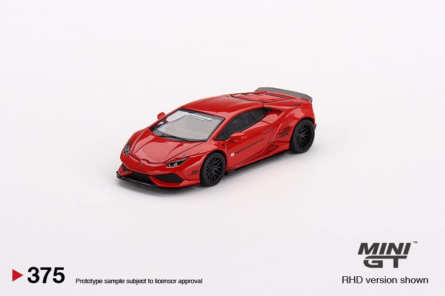 True Scale Miniatures LB Works Model Car Compatible with Lamborghini Huracan ver. 2 (Red) Limited Edition 1/64 Diecast Model Car MGT00375