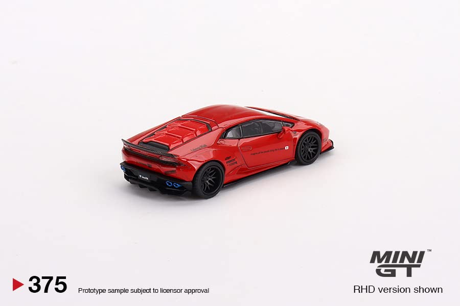 True Scale Miniatures LB Works Model Car Compatible with Lamborghini Huracan ver. 2 (Red) Limited Edition 1/64 Diecast Model Car MGT00375