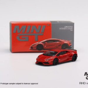 True Scale Miniatures LB Works Model Car Compatible with Lamborghini Huracan ver. 2 (Red) Limited Edition 1/64 Diecast Model Car MGT00375