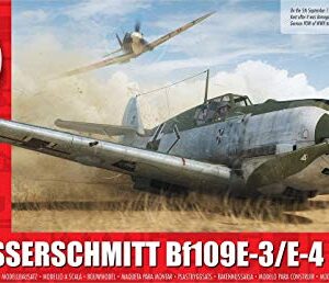 Airfix Quickbuild Messerschmitt Bf109E-4 / E-1 1:48 Military Aviation Plastic Model Kit A05120B, Multicolor