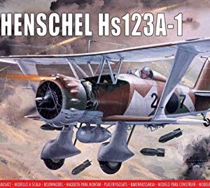 Airfix Vintage Classics Henschel Hs123A-1 1:72 WWII Military Aviation Plastic Model Kit A02051V