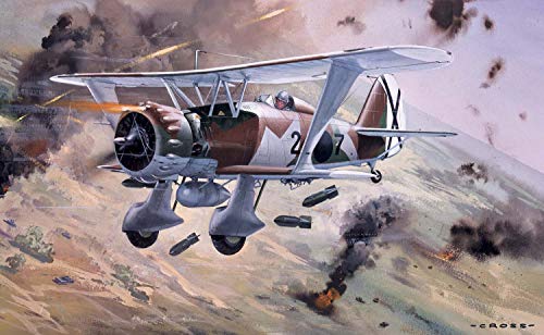 Airfix Vintage Classics Henschel Hs123A-1 1:72 WWII Military Aviation Plastic Model Kit A02051V