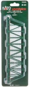 n 248mm 9-3/4″ truss bridge, green by kato usa, inc.