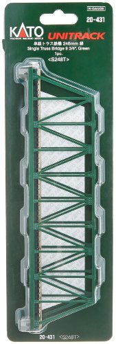 N 248mm 9-3/4" Truss Bridge, Green by Kato USA, Inc.