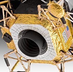 Revell RV03701 Moon Landing 1:48 - Apollo 11 Lunar Module & Eagle Plastic Model kit, Silver/White