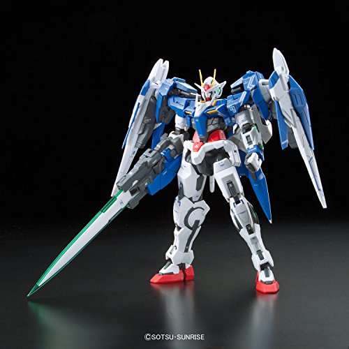 Bandai Hobby Real Grade 1/144-Scale 00 Raiser Gundam 00" Action Figure