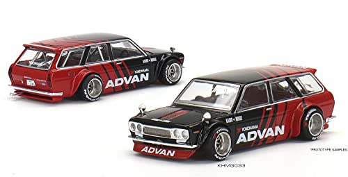 Datsun 510 Pro Street Wagon Advan Yokohama (by Jun Imai) Kaido House 1/64 Diecast Model Car True Scale Miniatures KHMG033