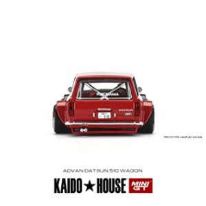 Datsun 510 Pro Street Wagon Advan Yokohama (by Jun Imai) Kaido House 1/64 Diecast Model Car True Scale Miniatures KHMG033