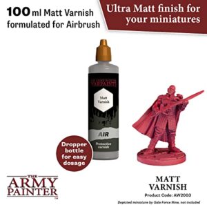 The Army Painter Warpaints Air Airbrush Matt Varnish 18ml Acrylic Paint for Airbrush, Wargaming and Modelling