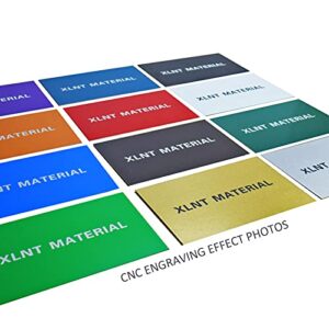 XLNT TECH Engraving Double Color Sheet (7" x 11“ x .040”, 12 Pieces & 12 Colors) for Interior Signs, Badges.