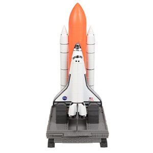 Space Shuttle And Toy Rocket Ship Set - 10 Piece Complex 39 Launch Site with Astronauts, Rockets, Space Shuttle, and Ground Vehicle - Measures 15"