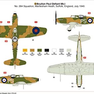 Airfix A02069 Boulton Paul Defiant MK I Plastic Model Kit (1:72nd Scale)