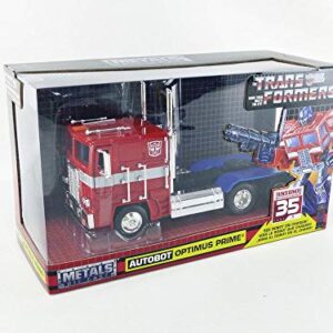 Jada Toys Transformers G1 Optimus Prime Truck with Robot on Chassis Die-cast Car