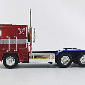 Jada Toys Transformers G1 Optimus Prime Truck with Robot on Chassis Die-cast Car