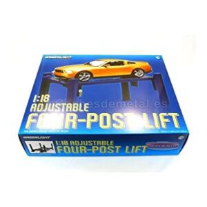 GreenLight Four-Post Lift (1:18 Scale), Blue