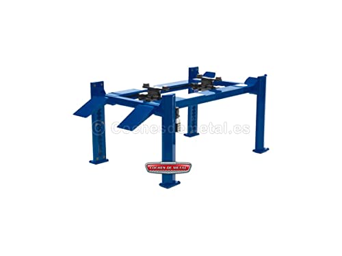 GreenLight Four-Post Lift (1:18 Scale), Blue