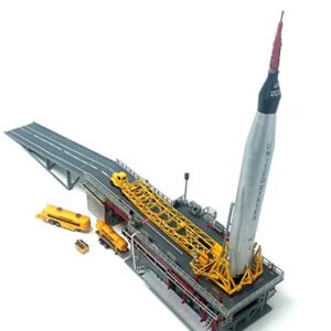 Atlantis Atlas Rocket Plastic Model Kit with Launch Pad and Mercury Capsule STEM a Salute to John Glenn