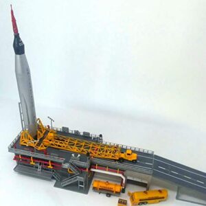 Atlantis Atlas Rocket Plastic Model Kit with Launch Pad and Mercury Capsule STEM a Salute to John Glenn