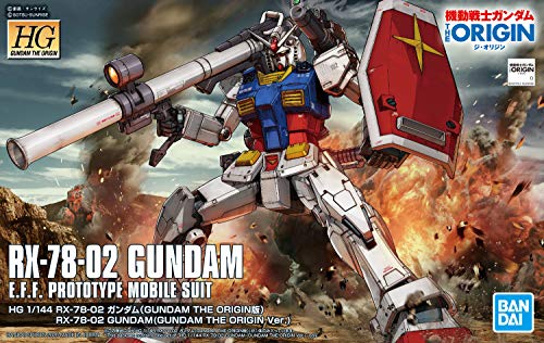 Bandai Hobby Gundam The Origin: #26 RX-78-02 Gundam (The Origin Ver.), HG TheOrigin 1/144, Multi