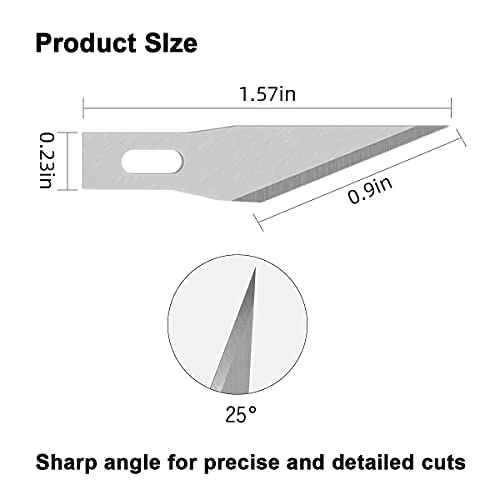 Headley Tools #11 Hobby Knife Blades(Pack of 120),Art Blades Cutting Tool with Storage Case for Craft, Hobby, Scrapbooking, Stencil