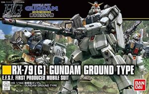 hguc 1/144 ground type gundam plastic model from “mobile suit gundam the 08th ms team”