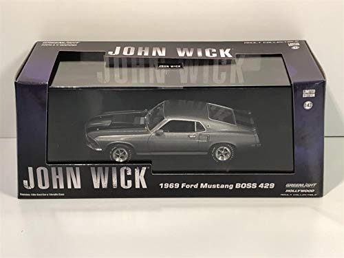 Greenlight 86540 1: 43 John Wick (2014) - 1969 Ford Mustang Boss 429 Die-cast Vehicle, Multicolor