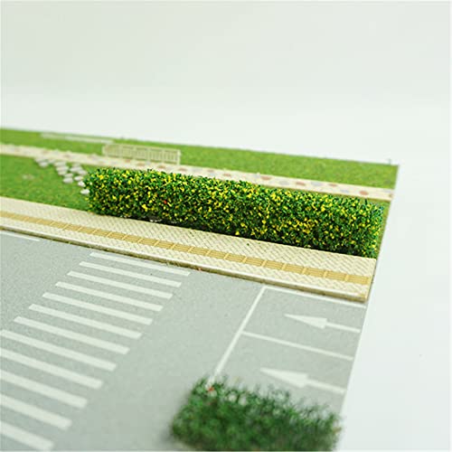 12 Pcs Miniature Shrub Strips Static Shrub Vegetation Groups Bush Model Static Scenery Model Aritificial Plants for DIY Architecture Building Model Railway Train Diorama Garden Scenery Landscape