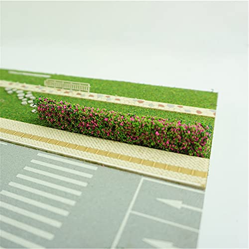 12 Pcs Miniature Shrub Strips Static Shrub Vegetation Groups Bush Model Static Scenery Model Aritificial Plants for DIY Architecture Building Model Railway Train Diorama Garden Scenery Landscape