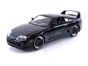 1995 supra black 1/24 diecast model car by jada 33380