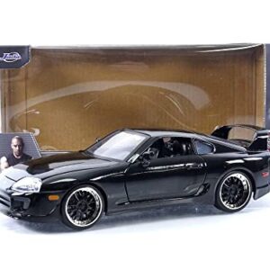 1995 Supra Black 1/24 Diecast Model Car by Jada 33380