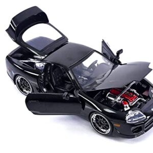 1995 Supra Black 1/24 Diecast Model Car by Jada 33380