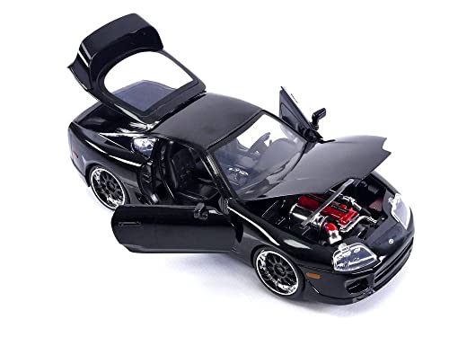 1995 Supra Black 1/24 Diecast Model Car by Jada 33380