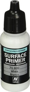 vallejo acrylic polyurethane, 17ml, white primer