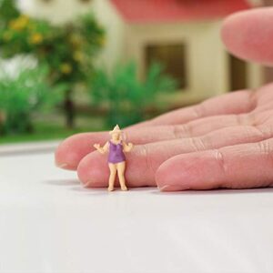 Evemodel P8720 40pcs Model Trains Swimming Figures 1:87 Scale HO Scale People Scenery Layout Landscape Miniature