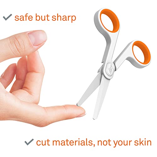 Slice 10544 Ceramic Scissors, Never Rusts, Finger Friendly, Food Grade, BPA,1 Pack, Rounded Tip