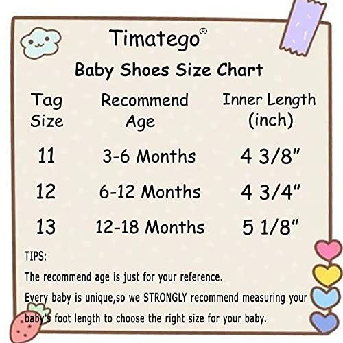 Timatego Baby Girl Mary Jane Flats Lace Bow Non-Slip Soft Sole Newborn First Walker Wedding Princess Party Dress Shoes(6-12 Months Infant P White)