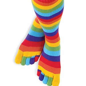 Rainbow Striped Toe Socks - Pair