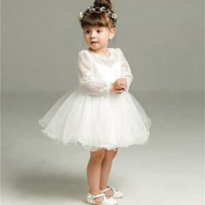 Coozy Baby Girls Dresses Christening Baptism Gowns, Ivory, Size 0-6 Months