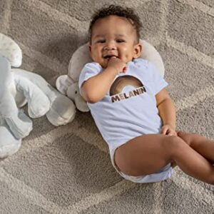 Melanin Rainbow Black History Pride Infant and Toddler Baby Romper Bodysuit Black 6M