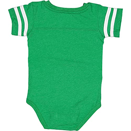 inktastic Leveling Up to Big Brother Baby Bodysuit 18 Months Football Green and White 31731