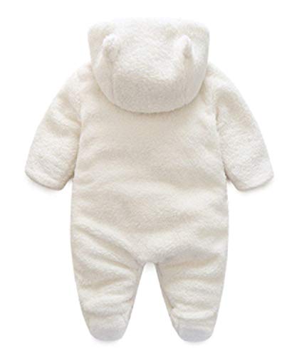 Collager Newborn Baby Winter Thicken Cartoon Sheep Snowsuit Coats Infant Boys Girls Warm Fleece Hoodie Romper Snow Wear