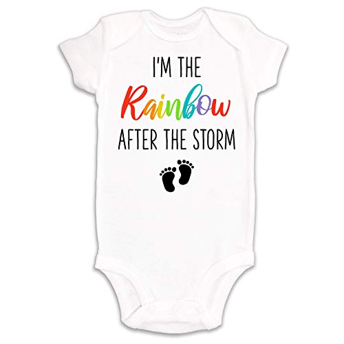 Kate & Meri I'm the Rainbow After the Storm Onesie/Bodysuit Baby Romper (Newborn)